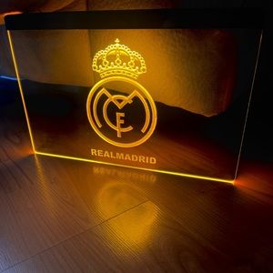 Other | Real Madrid Led Neon Gold Light Sign 8x12 | Poshmark